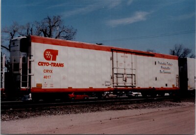 Cryo-Trans CRYX #4017 Refrigeration Car Railcar Reefer Original Photo 4 ...