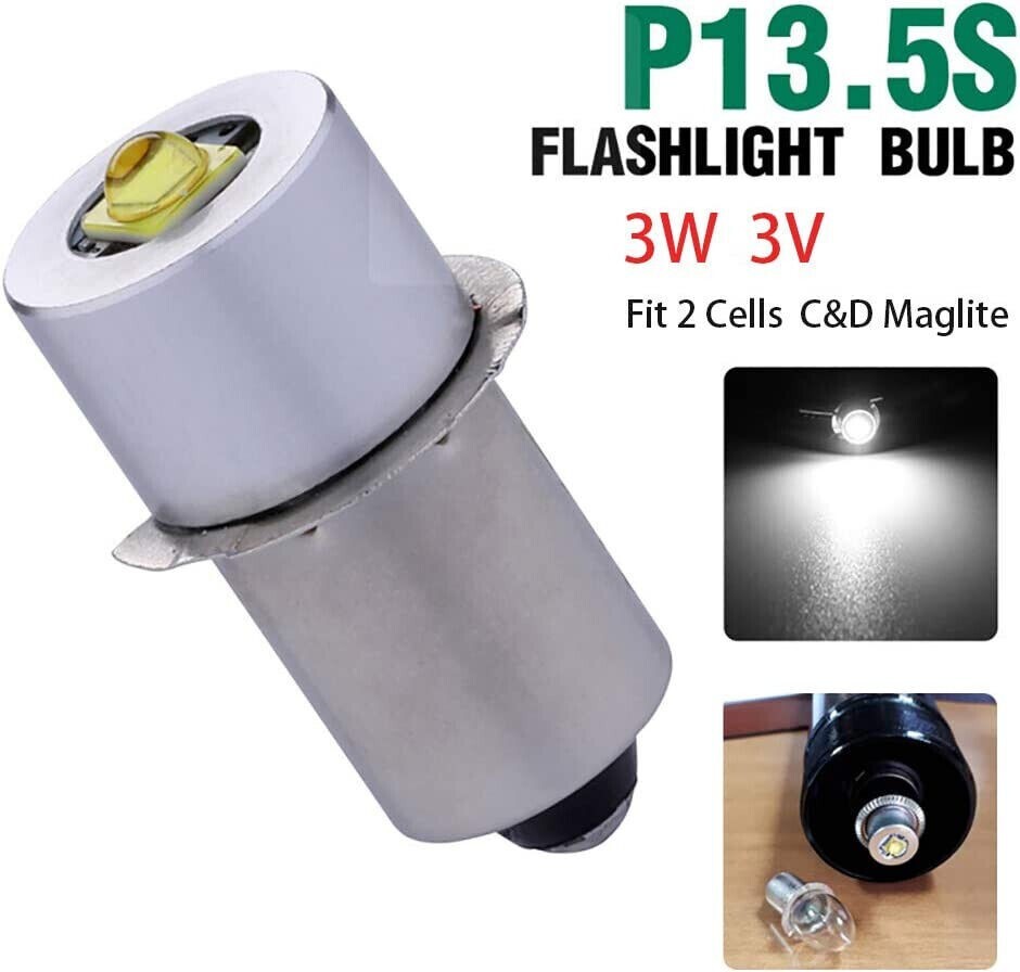 Maglight Maglite 300L Led Bulb 3 4 5 6 Cell C D Flashlight Upgrade ...