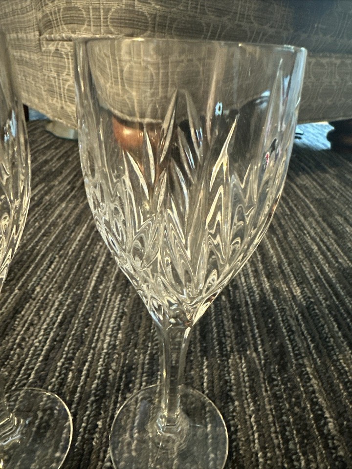 Gorham Crystal Star Blossom Iced Tea Heavy Cut Glasses Set of 2 | eBay