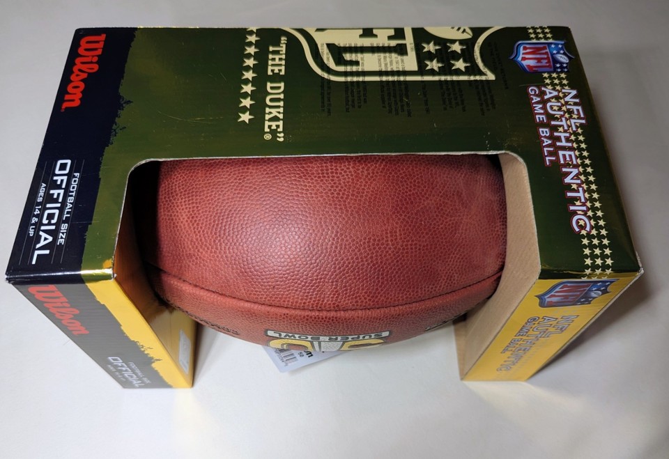 NFL 2016 SUPER BOWL 50 Official Wilson Football AUTHENTIC GAME BALL ...