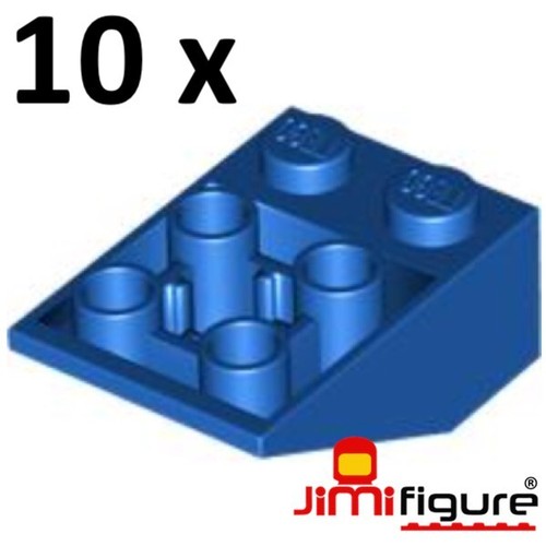 NEW 10 x LEGO Inverted Slope 33 Degree 3x2 Blue 3747b Genuine Bulk Roof ...