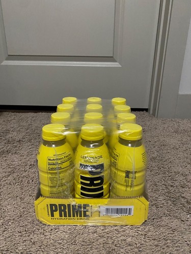 Prime Hydration Lemonade Flavor 16oz (12 Pack) NEW *IN HAND* From ...