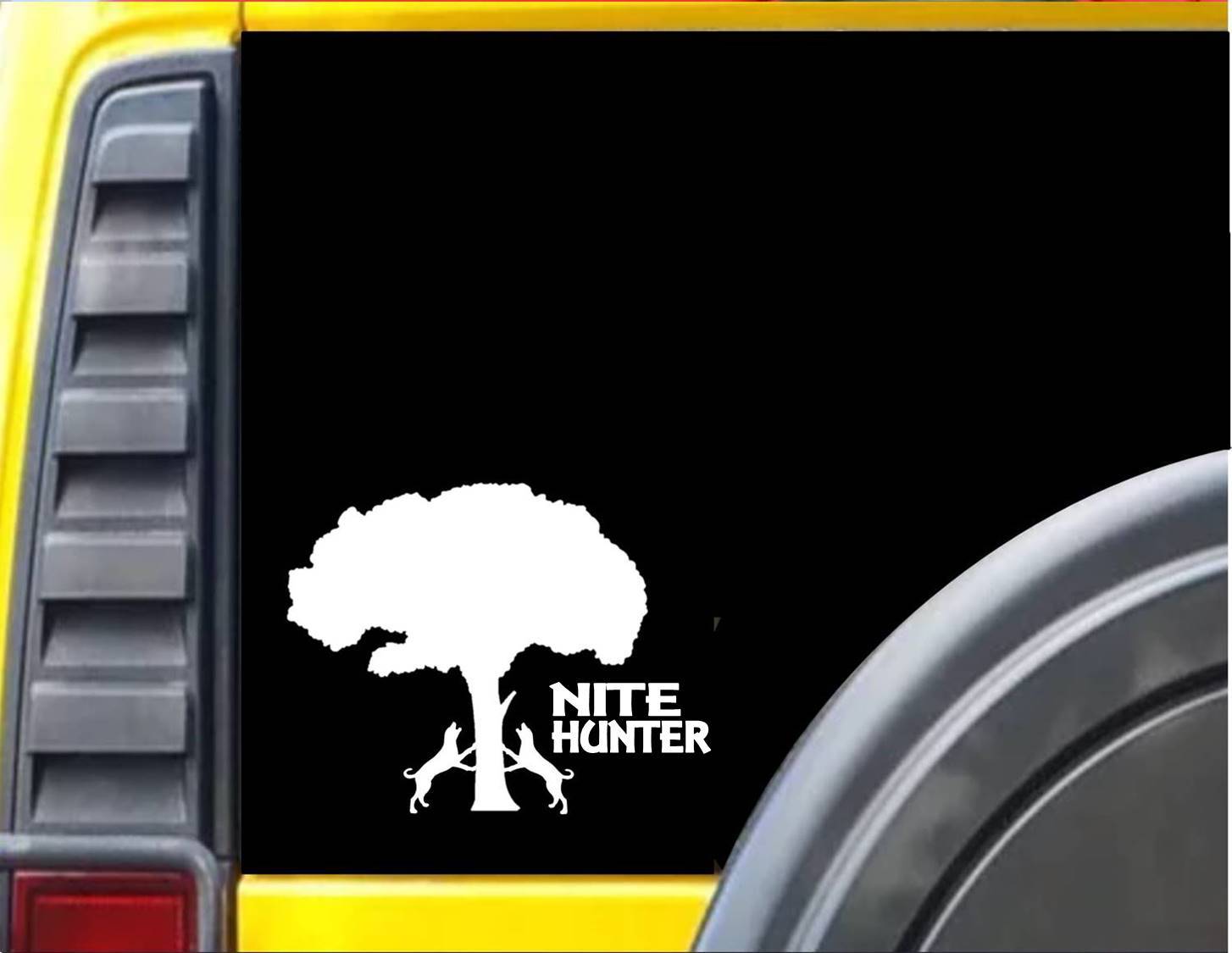 Nite Hunter K341 8 inch decal coonhunting dogbox sticker | eBay