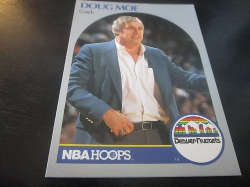 doug moe (denver nuggets - coach) 1990/91 hoops card #311 mint ...
