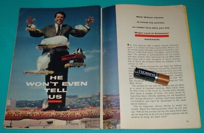 1961 TV ARTICLE ~ MAGICIAN MARK WILSON MAGIC LAND OF ALLAKAZAM Magic ...