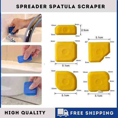 5X Silicone Sealant Caulking Tool Grout Smoother Profiling Finishing ...