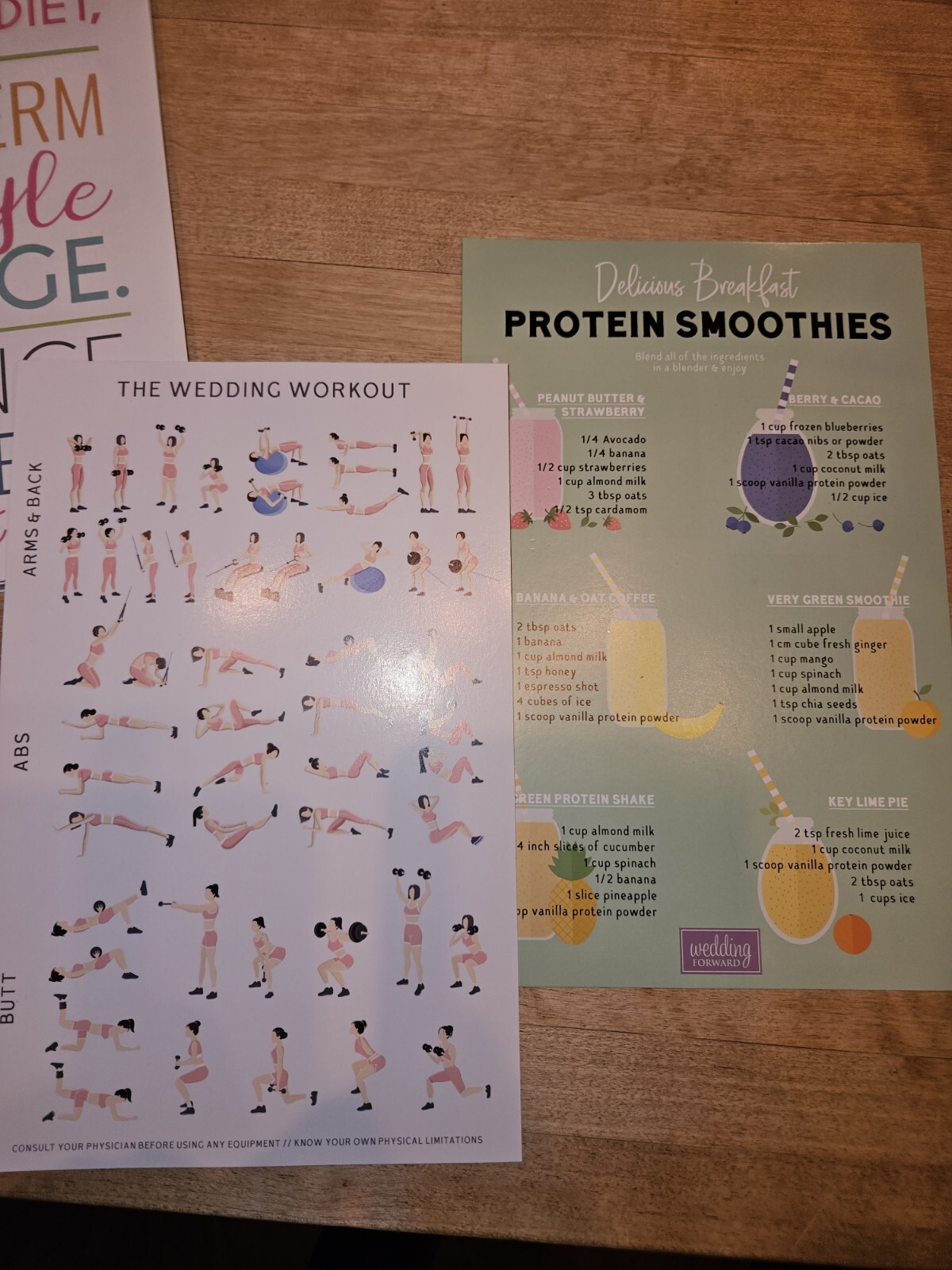 Exercise Journal. Get Fit Stay Fit Planner | eBay