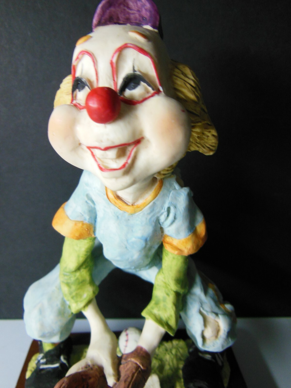 Vintage Albert Price Clown / Girl Baseball Player Missing The Ball / 9 ...