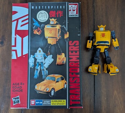 Hasbro Transformers Masterpiece MP-08 Bumblebee & Spike Complete in Box ...