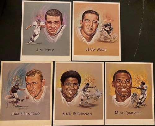 1969 KC Chiefs🏈Super Bowl🏆John Wheeldon Litho Print Lot💥Buck, Jan, HOF🔥 ...