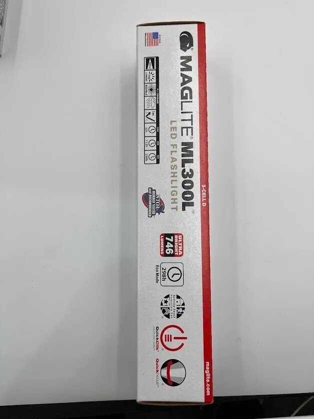 maglite ml300l led 3-cell d flashlight, black 809393888932| eBay