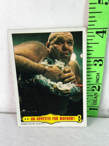 WWF George the Animal Steel Trading Card Vintage Titan Sports 1985 | eBay