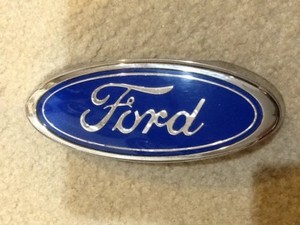 PLASTIC FORD BLUE OVAL EMBLEM | eBay