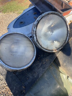 1920s MODEL T FORD HEADLIGHT BUCKET PAIR ORIGINALS COUPE SEDAN TOURING ...