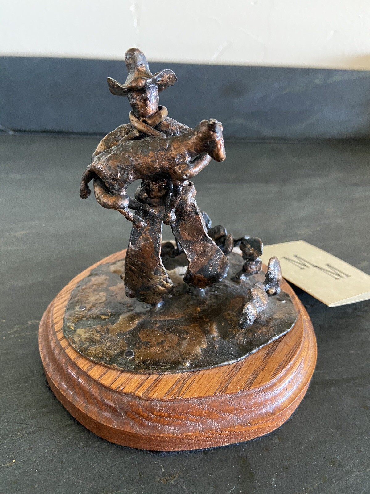 Western Cowboy Metal SCULPTURE Mel Middleton One Of A Kind Art Titled T ...