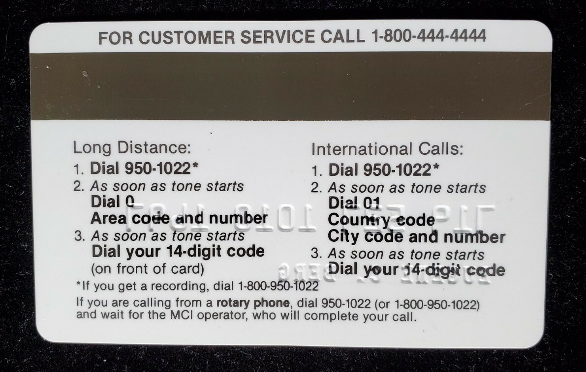 MCI Phone card exp ? ~ our cb982 | eBay