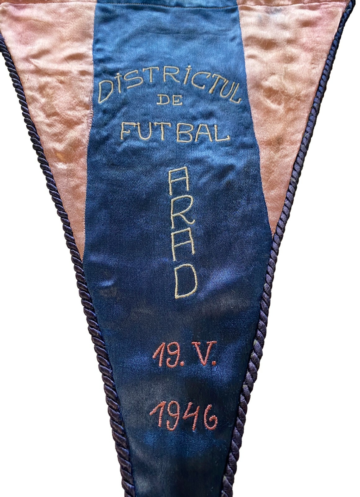 Pennant Romania Football Silk Wimpel Flag UTA Arad 1946 Handmade | eBay