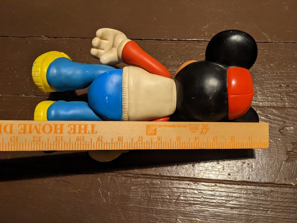 Vintage Poseable 12" Vinyl Baseball Mickey Mouse Toy Doll Character ...