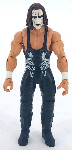 WWE STING The Crow Mattel Basic Series 55 Superstar WCW 2015 Wrestling ...