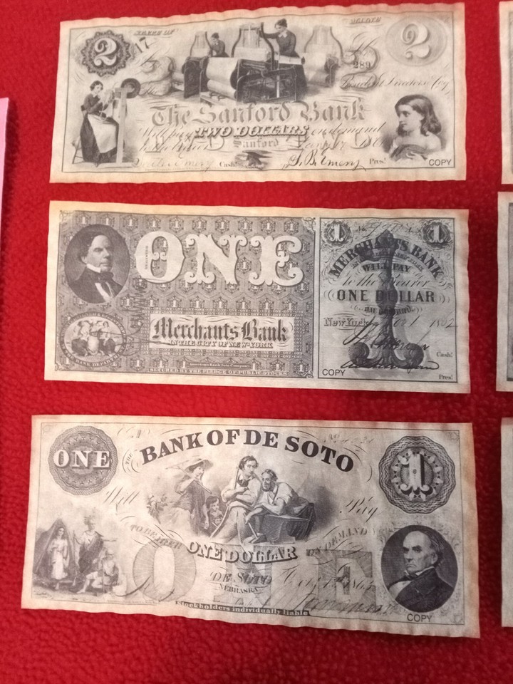 Confederate Currency Reproduction Bills (12 Total) | eBay