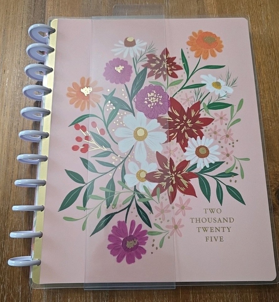 Happy Planner 2025 “BLOOMING BOUQUET” BIG CHECKLIST Layout Jan-Dec 2025 ...