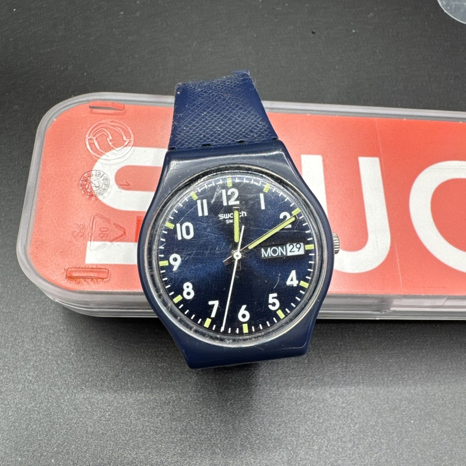 Swatch Watch SR1130SW / SIR BLUE Unisex SWISS MADE with Originwith ...