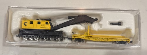N Scale Con Cor 001602009 Crane/Flat Car Chessie M of W #202A - NIB | eBay