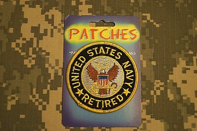 Novelty Military Patch United States Navy Retired Color New Condition ...