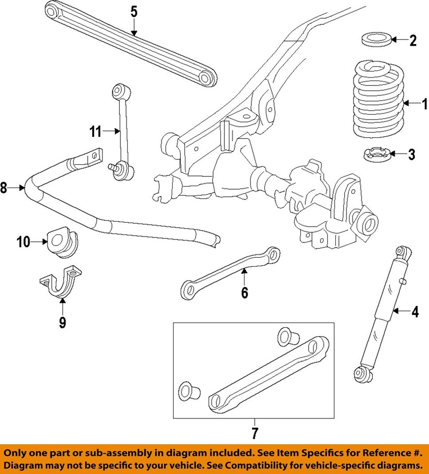 2015-2019 Tahoe Yukon Rear Coil Spring Rubber Insulator To Axle GM ...