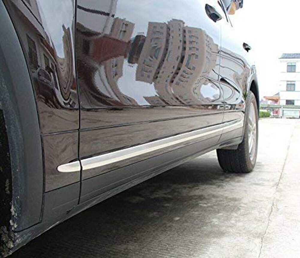 For Porsche Cayenne 2015-2018 Matte Silver Car Door Body Side Molding ...