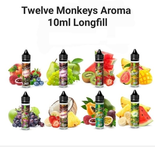 Twelve Monkeys Longfill Aroma 10ml - ALLE SORTEN - 12 Monkey Liquid ...