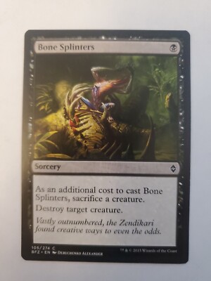 MTG Bone Splinters Battle for Zendikar 105/274 Regular Common | eBay