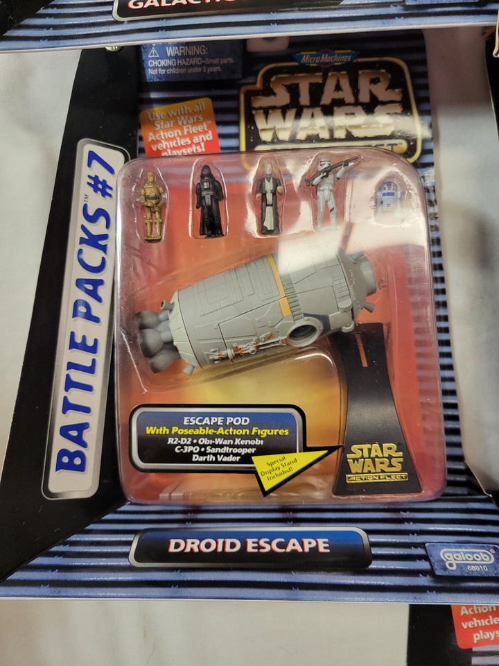 Star Wars Action Fleet Micro Machines Battle Packs 1997 New Sealed YOU ...