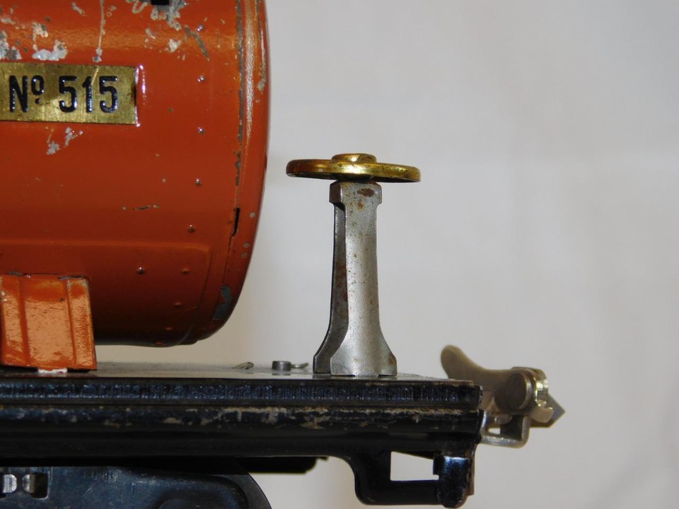 Prewar Lionel 515 Standard gauge Tank Car Terra Cotta Orange Brass ...