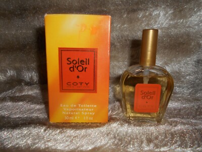 RARE Vintage/Retro Coty Soleil D'Or Eau De Toilette Spray 30ml BNIB | eBay