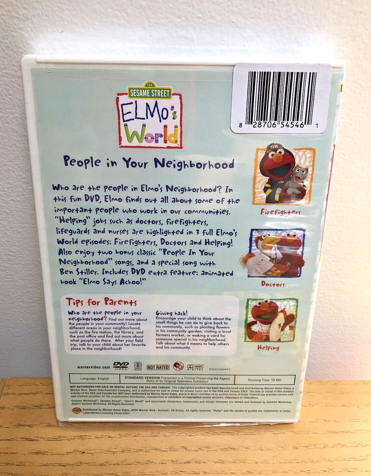NEW Sesame Street: ELMO'S World - People in Your Neighborhood [DVD ...