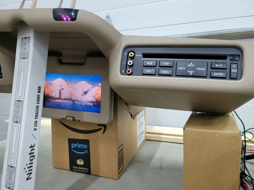 Ford Excursion DVD Player Overhead 2005 Limited Eddie Bauer Tan HVAC ...