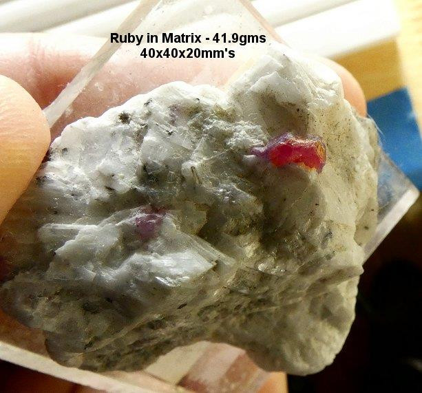 RUBY in MATRIX, 41.9gms, NICE RUBY in MATRIX, ATTRACTIVE, * NATURAL ...