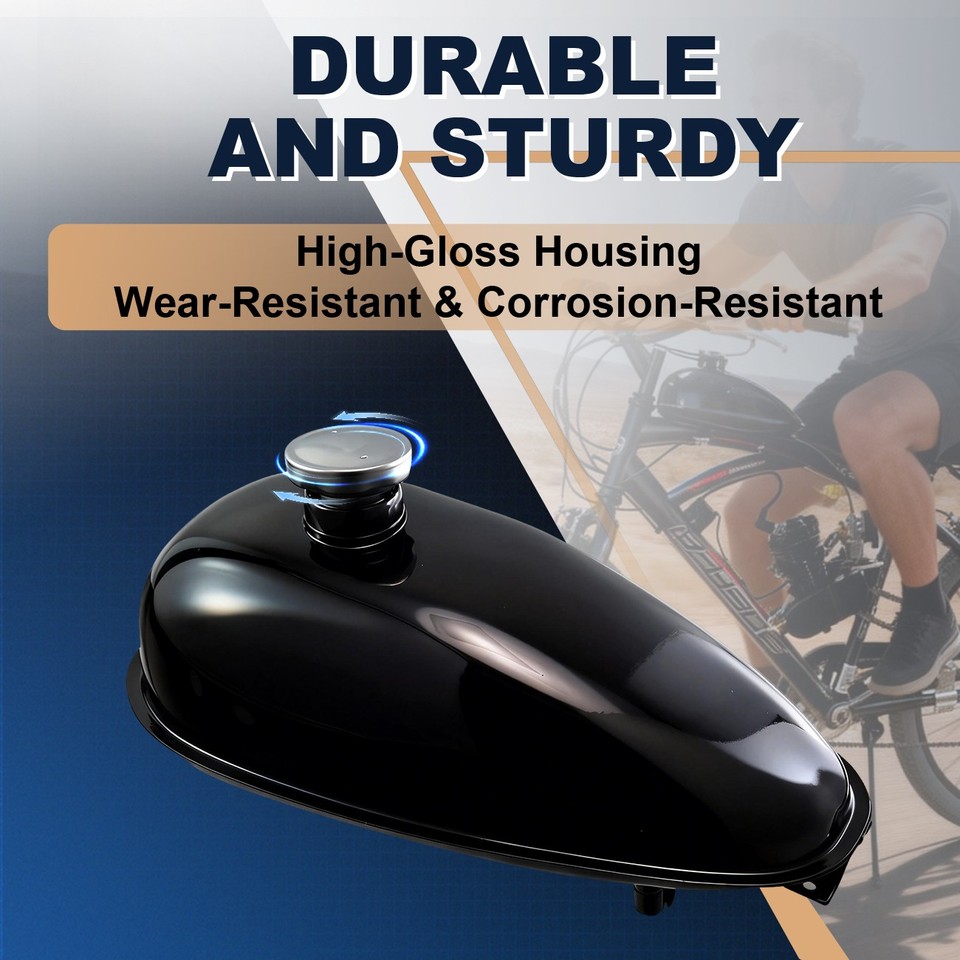 4L Gas Fuel Petrol Tank fit 49cc 60cc 80cc Motorized Bicycle Bike | eBay