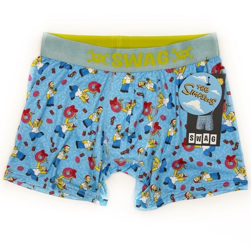 The Simpsons Swag Boxer Briefs Underwear Christmas Homer Donuts Mens ...