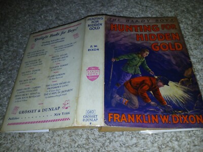 The Hardy Boys Hunting for Hidden Gold 1928 Pretty Book & Jacket! | eBay