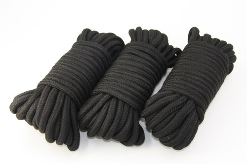 3 x 10 Meters Japanese Binding Soft Cotton Rope Restraint Role Play ...