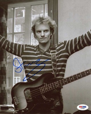Sting The Police 8X10 Photo Hand Signed Autographed PSA/DNA COA | eBay