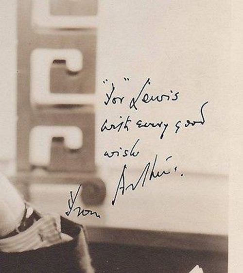 Arthur Treacher Curly Top & Heidi Movie Actor Vintage Autograph Signed ...