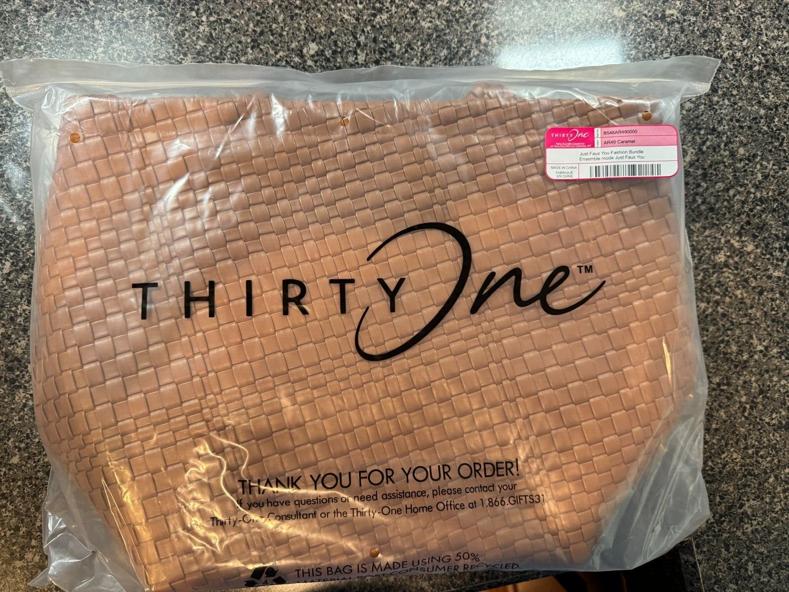 Thirty-One Thirtyone 31 Gifts Just Faux Bundle - BRAND NEW Caramel ...