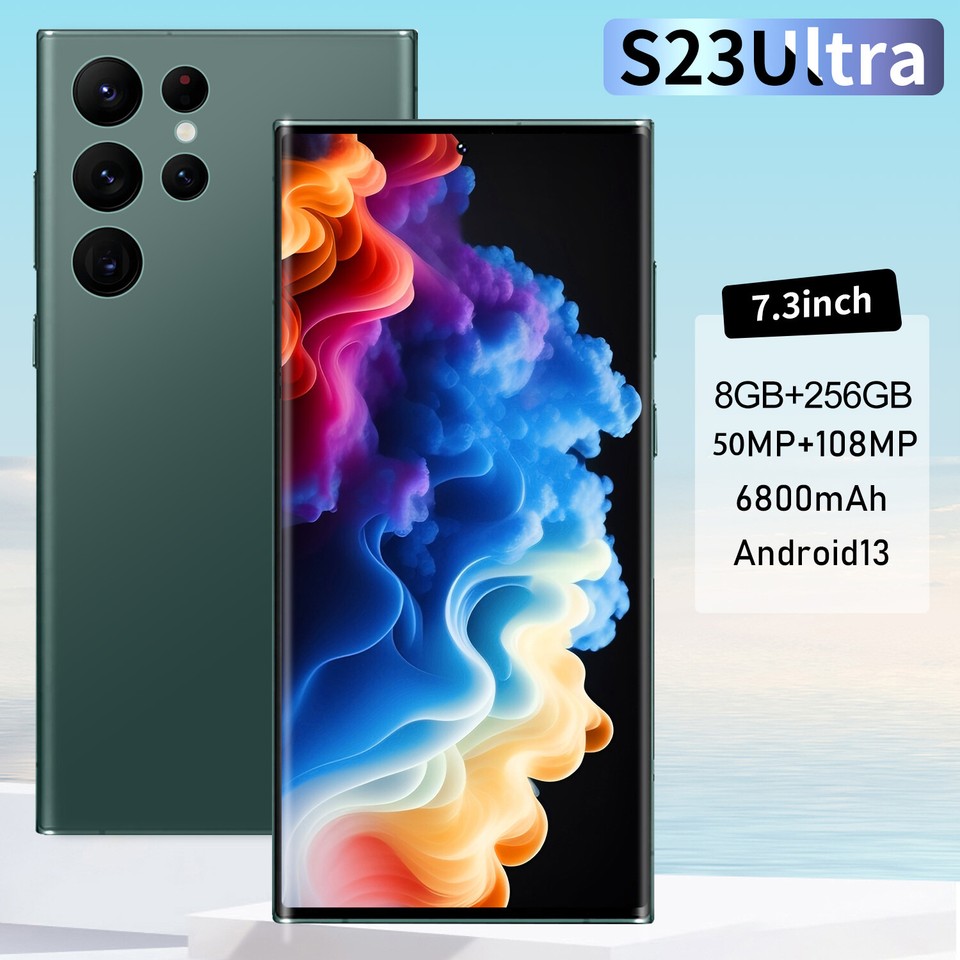 Unlocked S23 Ultra 5G Smartphone 7.3" 8GB+256GB Android 13 Mobile ...