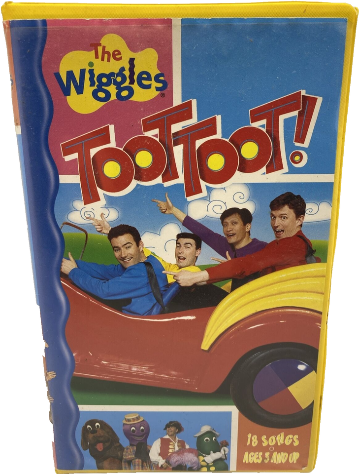 The Wiggles VHS Lot Of 4 Toot Toot Big Red Car Dance Party Wiggle Bay ...