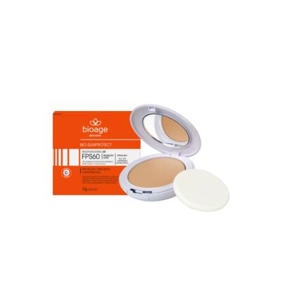 Bio Sunprotect Compact Powder Sunscreen 60 FPS Skin Light Beige 10g ...