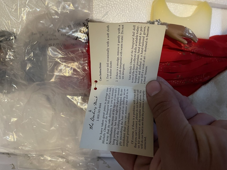 Danbury Mint Inaugural Barack and Michelle Obama Collectible Doll Set ...