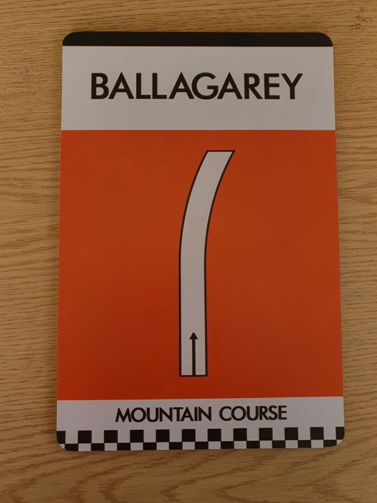 Isle of Man TT Souvenir Wall Sign / Plaque - Ballagarey Marker design ...